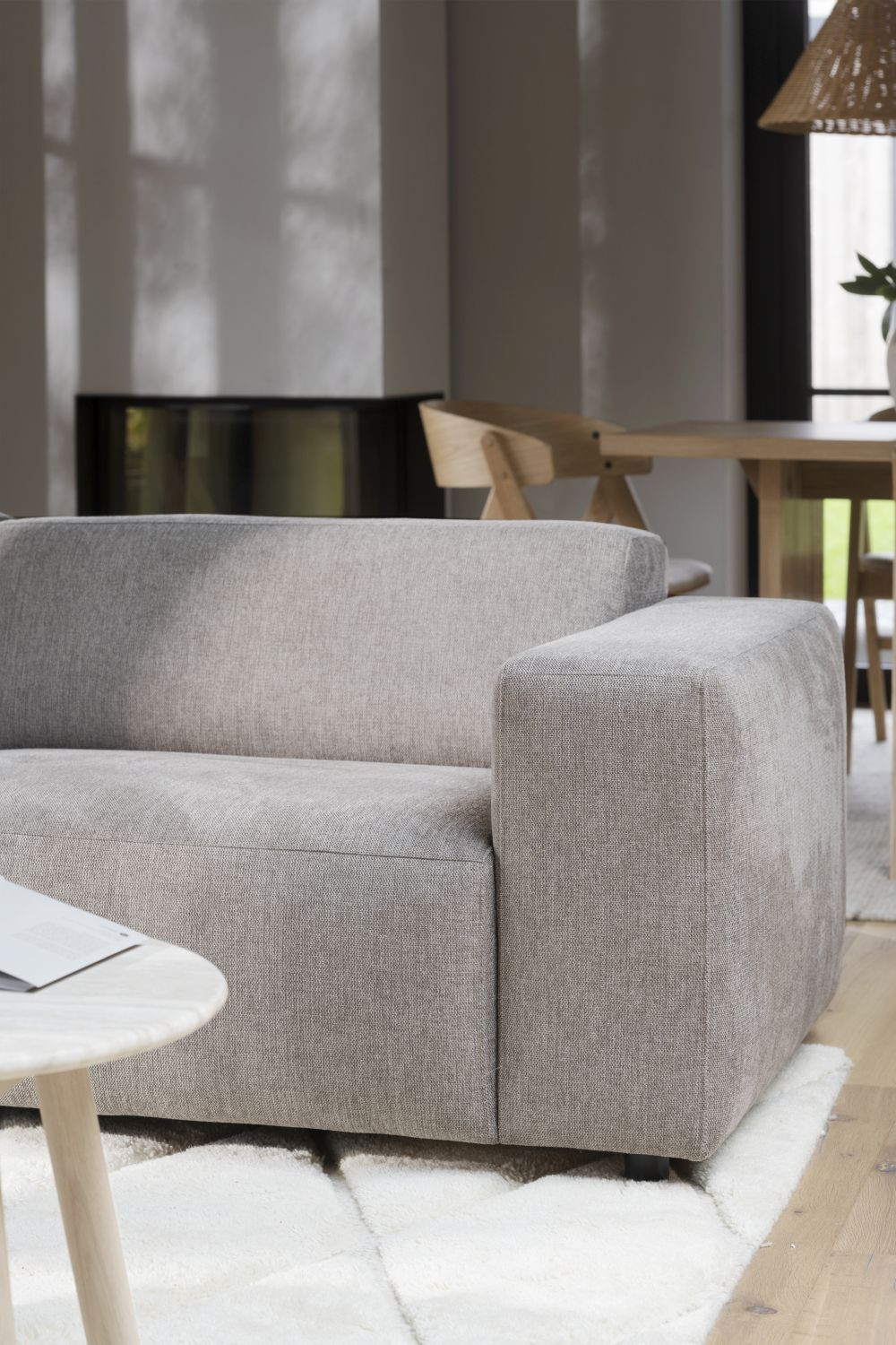 Rowico Willard sohva 3-istuttava 236 cm beige - Kaluste-Kaverit Verkkokauppa